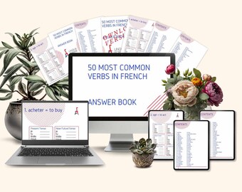 20 Verbs in French Fillable Workbook Download Version A Level GCSE ...