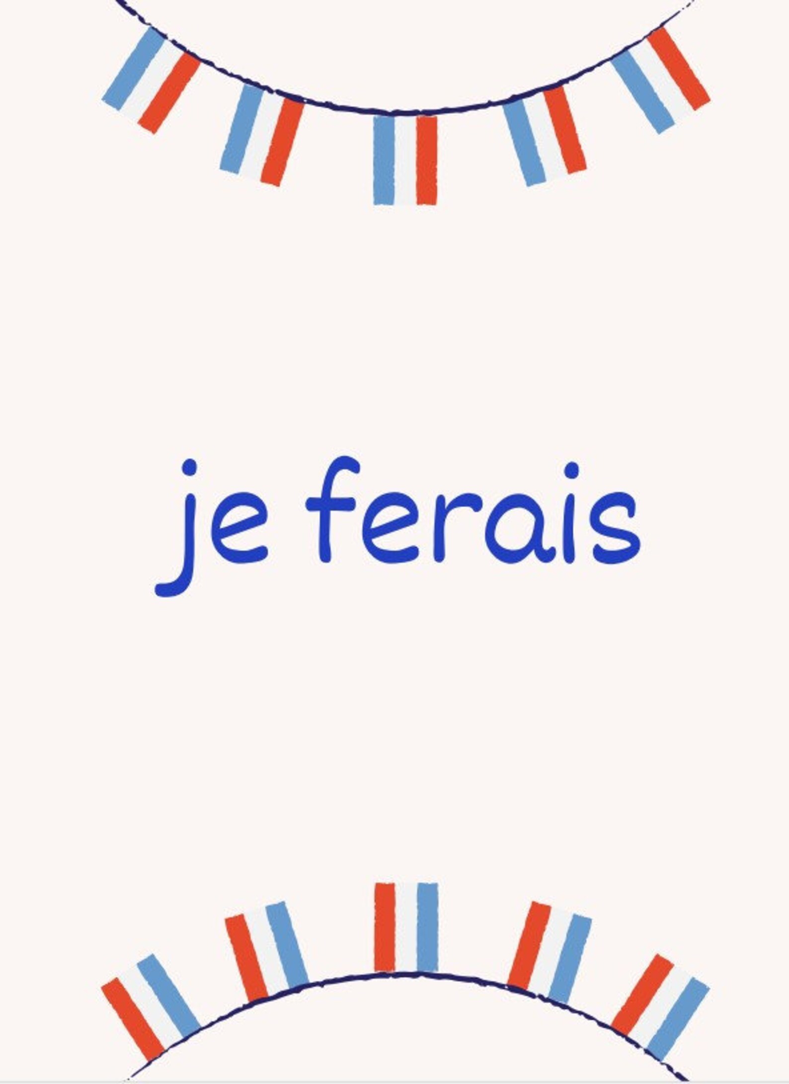 Faire Conditional Tense Printable French Verb Workbook Flashcards ...