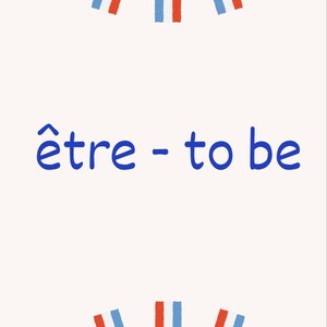 Etre Present Tense Printable French Verb Workbook Flashcards Worksheets ...