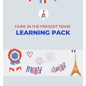 Faire Present Tense Printable French Verb Workbook Flashcards ...