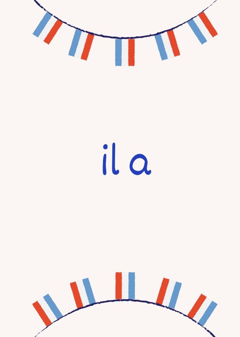 Avoir Present Tense Printable French Verb Workbook Flashcards ...