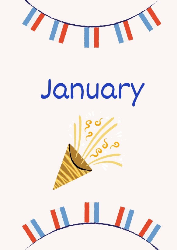 Flashcards Months of the Year French & English / Printable / Revision ...
