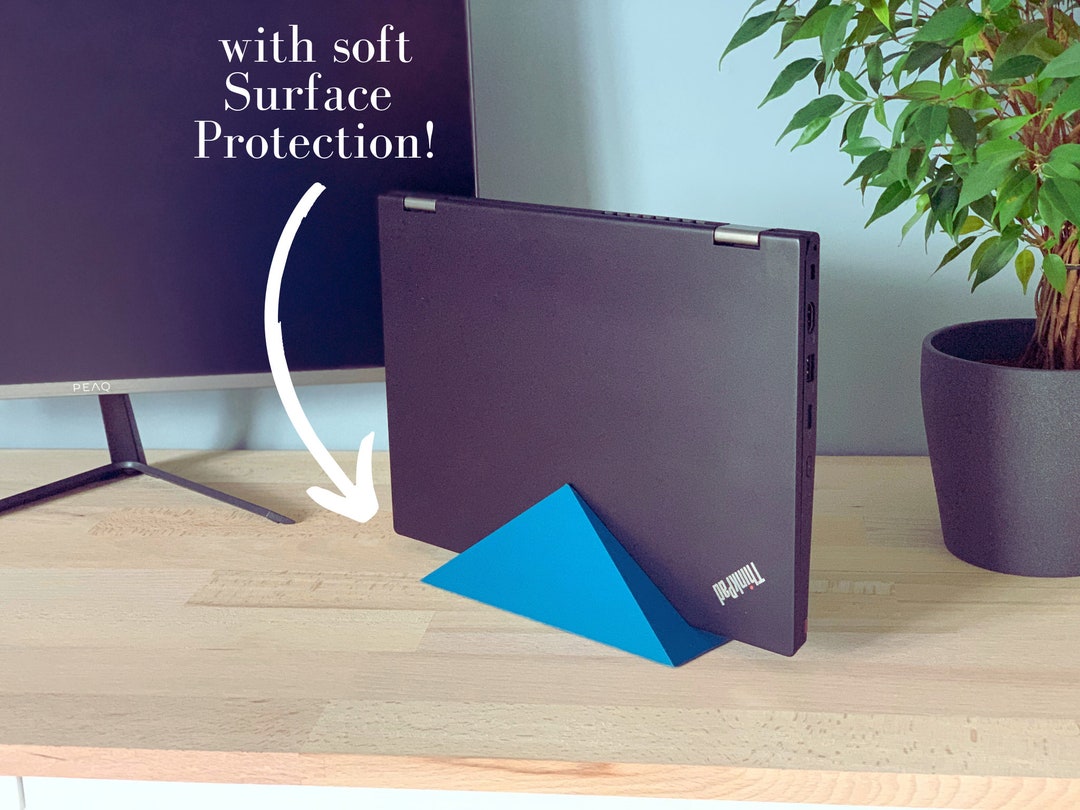 Premium Laptop Dock, Laptop Stand Vertical, Triangle, With Fleece ...