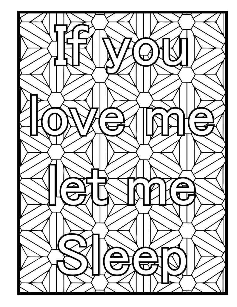 Sarcastic Coloring Pages for Adults Printable Funny Quotes - Etsy