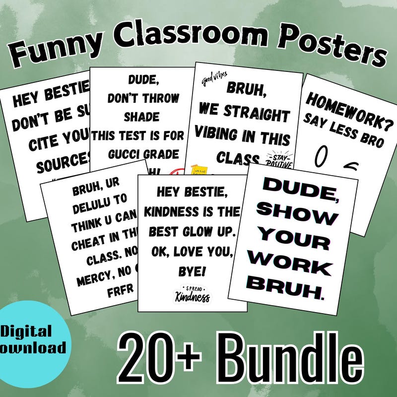 Funny Motivational Poster - Etsy