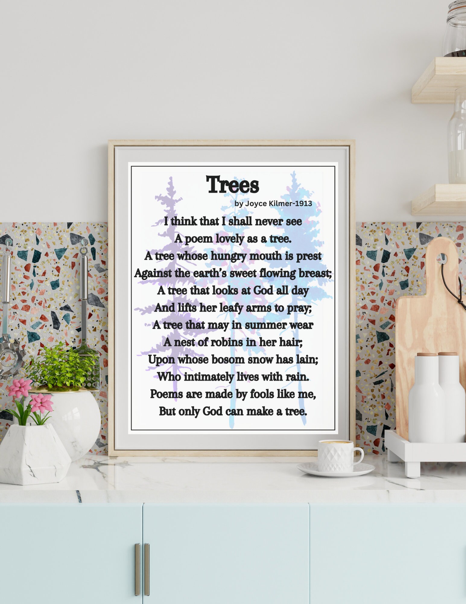 Poem Wall Art Printable, School Room Wall Art, Printable Download Cozy ...
