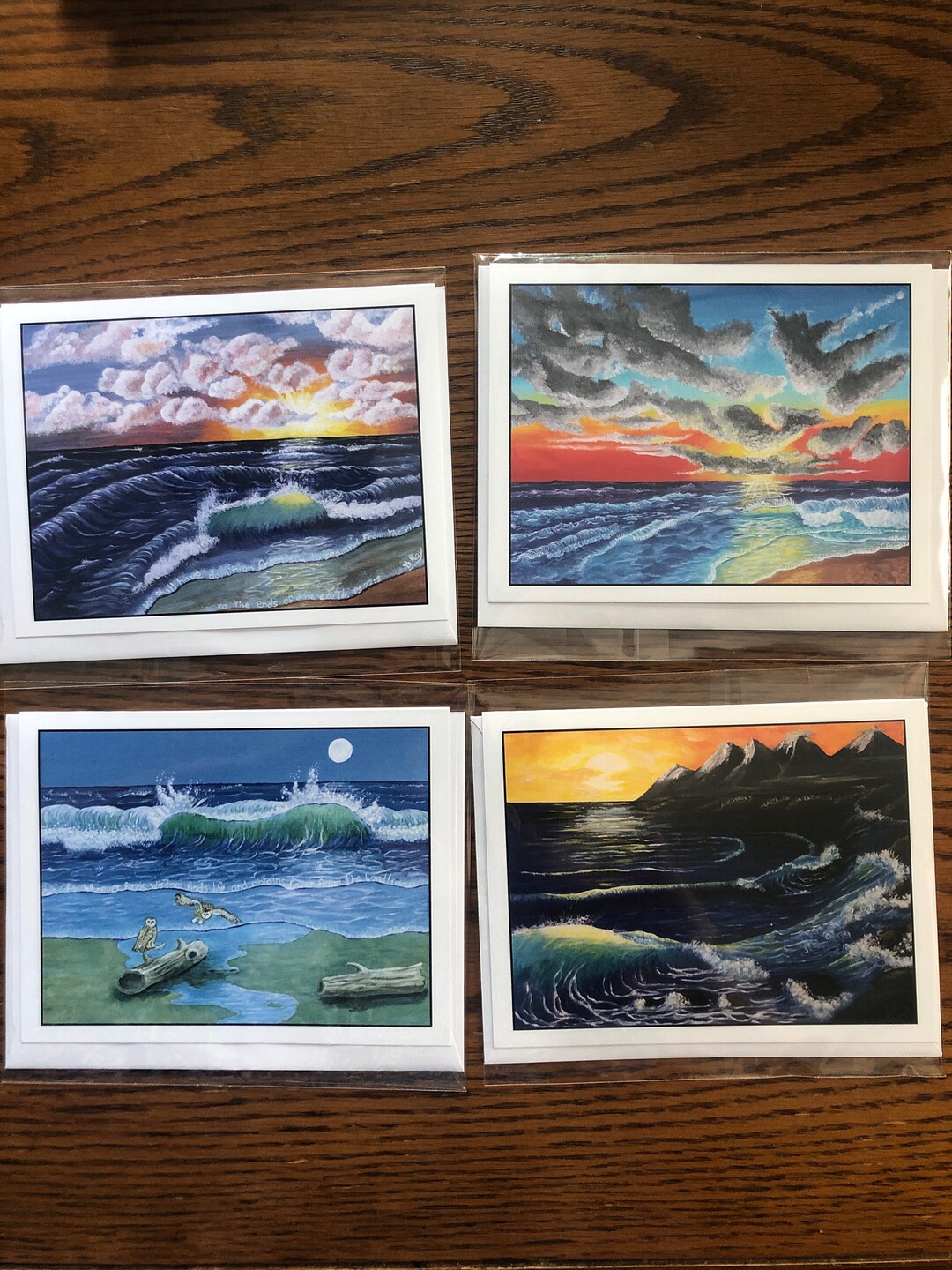 Bible Scriptures Ocean Card Set- Ocean Beach Greeting Card Set - Beach ...