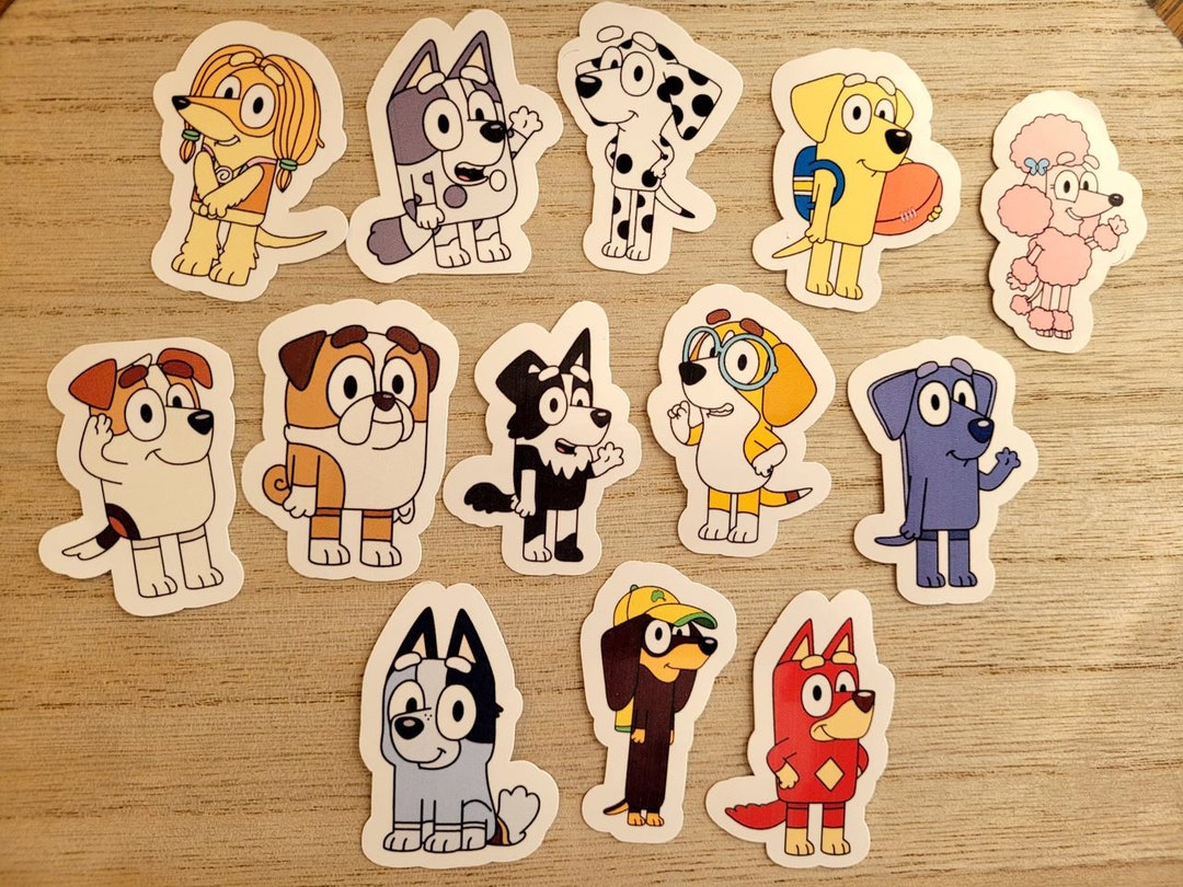 Bluey Friends Stickers - 13 Pack - Etsy