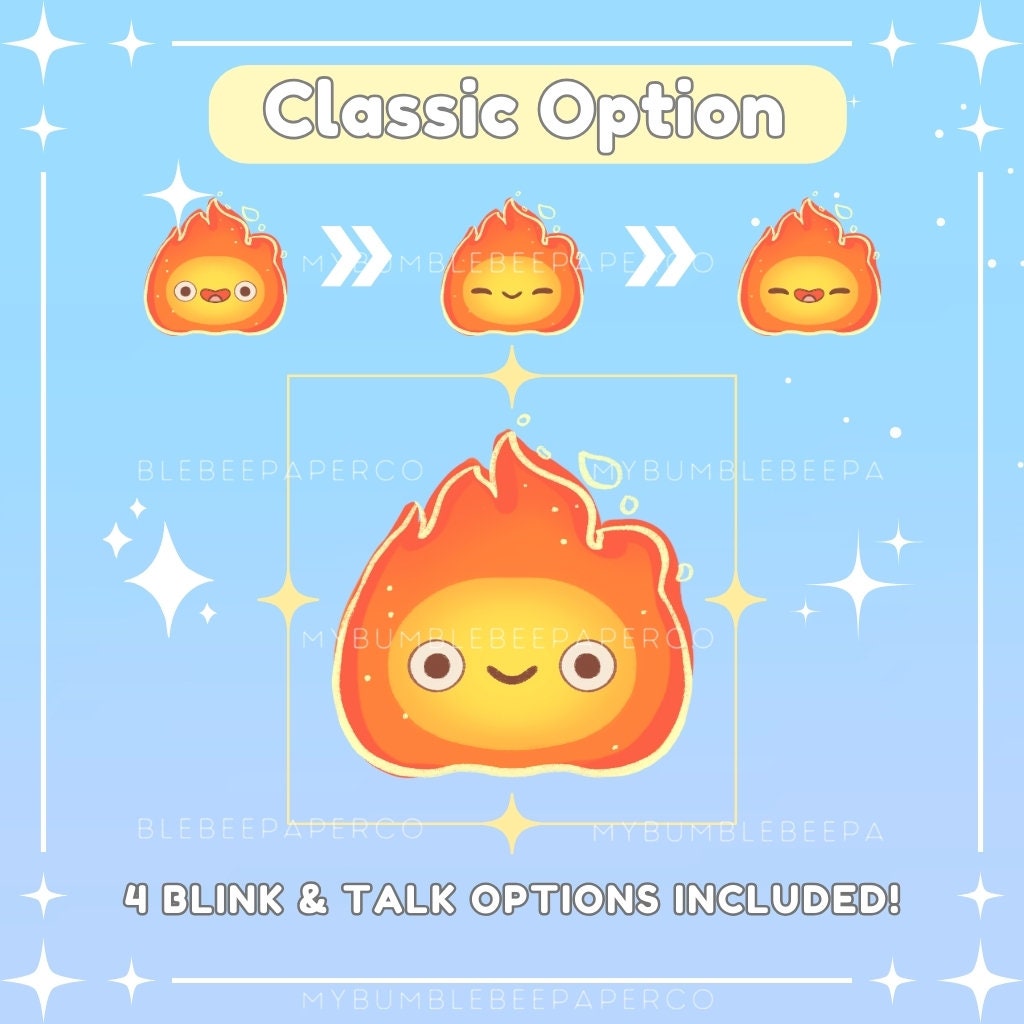 Pngtuber , Stream Pet Kawaii Chibi Fire / Cute Flame , Stream Live on ...
