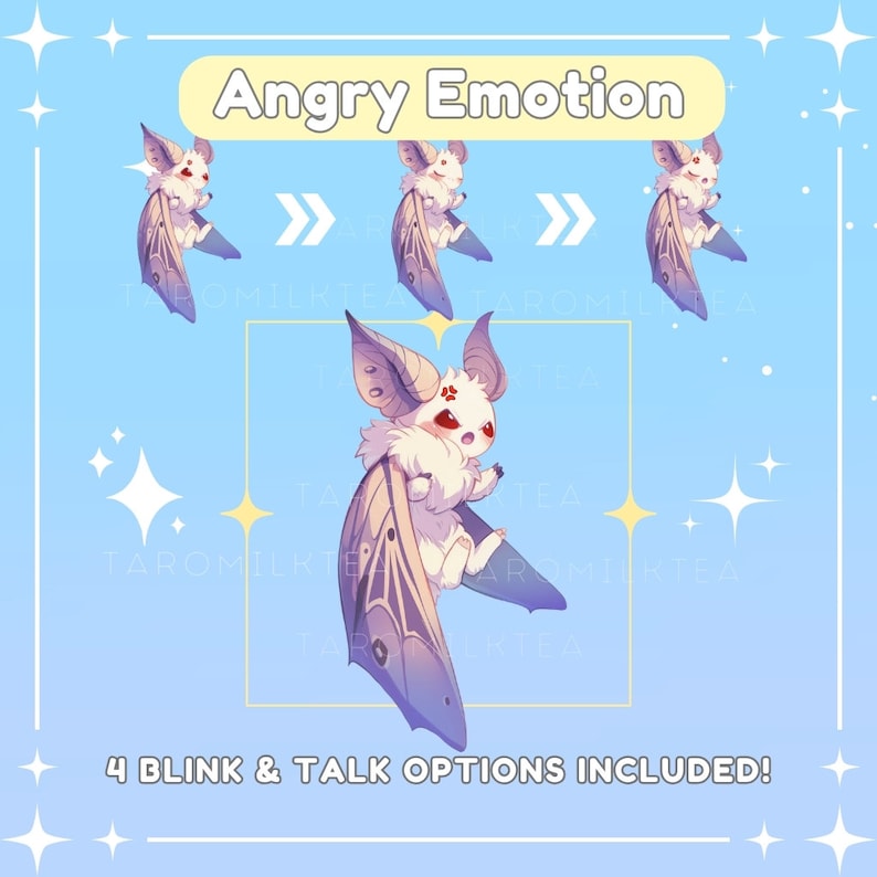 Pngtuber , Moth Stream Pet / Kawaii Chibi Cute Mothman / Stream Live on ...