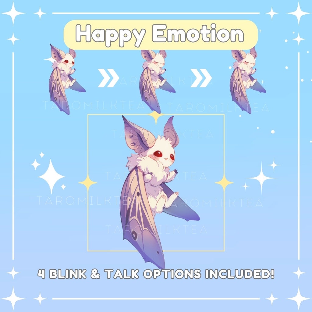 Pngtuber , Moth Stream Pet / Kawaii Chibi Cute Mothman / Stream Live on ...