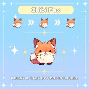 Pngtuber Fox , Stream Pet / Cute Chibi Red Fox / Cozy Fox , Stream on ...