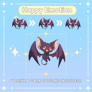 Pngtuber , Stream Pet Kawaii Chibi Bat / Flying Vampire, Stream Live on ...