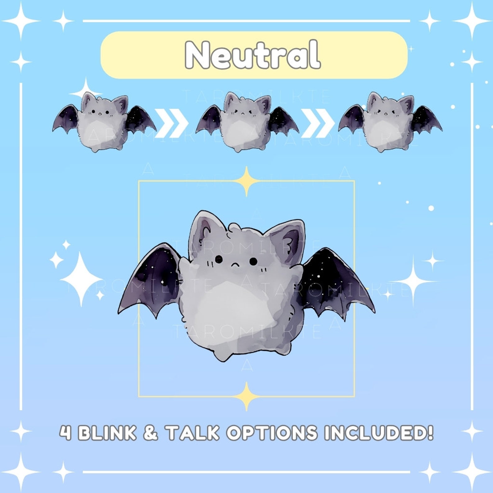Pngtuber Bat , Stream Pet / Cute Chibi Bat / Spooky Bat , Stream on ...