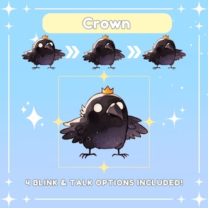 Pngtuber Raven / Spooky Raven / Chibi Raven / Streaming on Twitch/ Dark ...