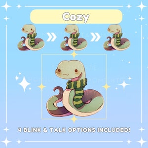 Pngtuber Snake , Stream Pet / Cute Chibi Snake / Serpent , Stream on ...