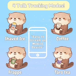 Pngtuber Otter / Cozy Chibi Sea Otter for Streaming / Twitch / Make ...