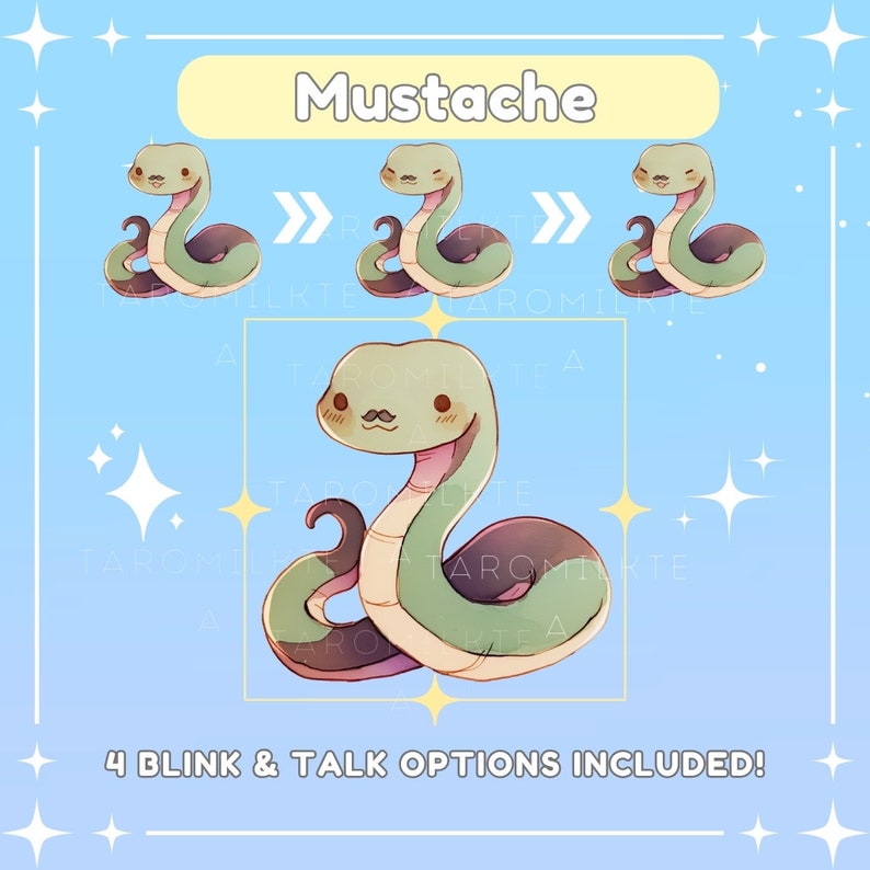 Pngtuber Snake , Stream Pet / Cute Chibi Snake / Serpent , Stream on ...