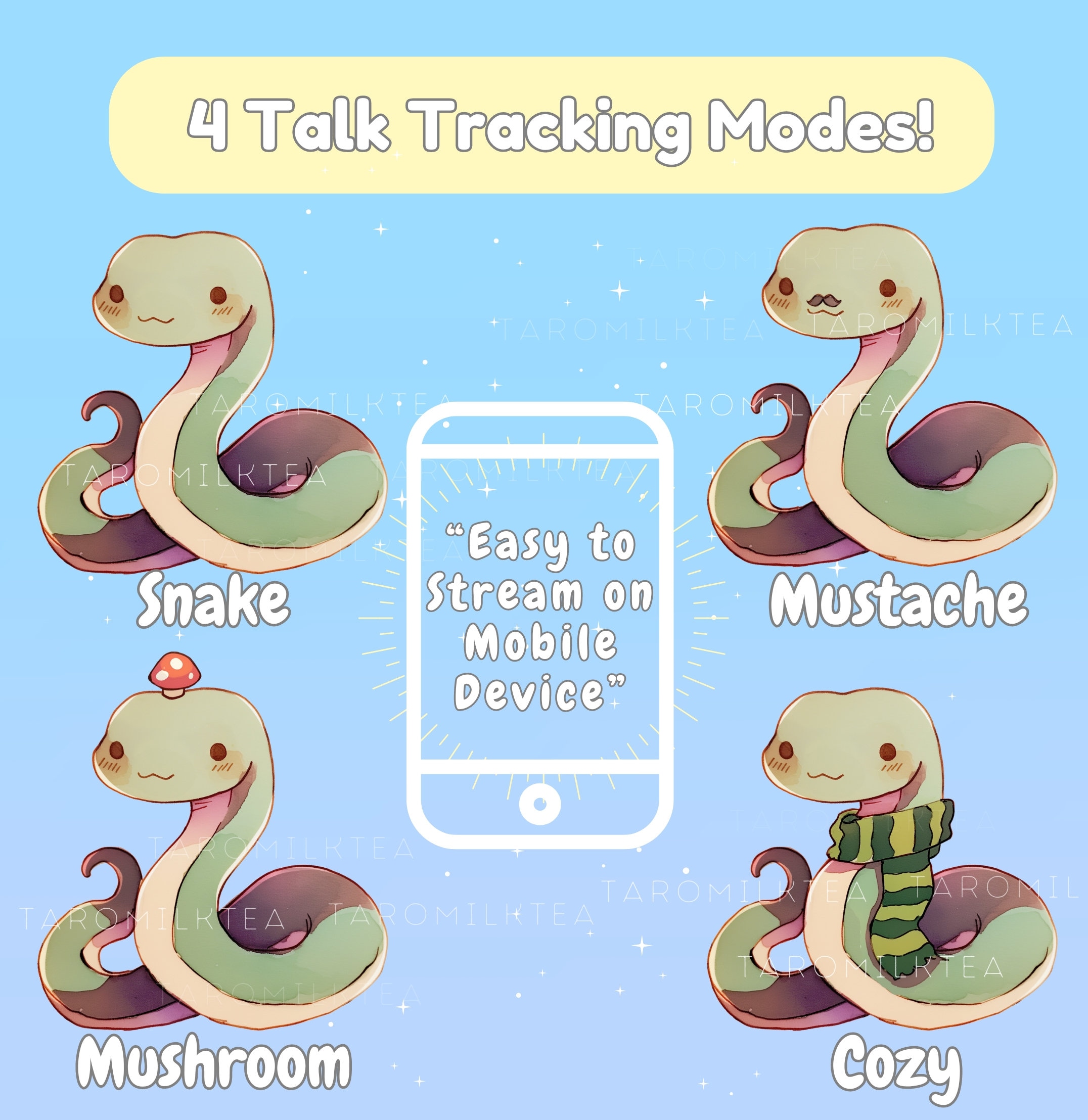 Pngtuber Snake , Stream Pet / Cute Chibi Snake / Serpent , Stream on ...