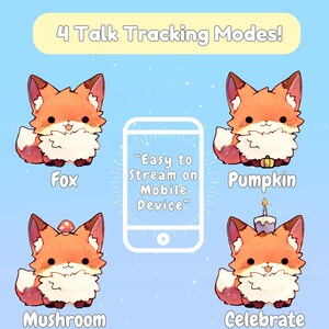 Pngtuber Fox , Stream Pet / Cute Chibi Red Fox / Cozy Fox , Stream on ...
