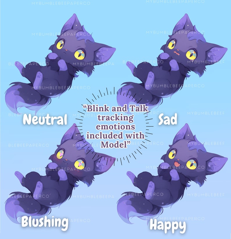 Pngtuber Cat , Kawaii Chibi Stream Pet Kitten / Shadow Cat , Stream ...