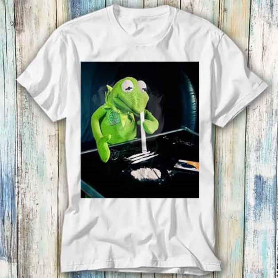 Frog Cocaine Drug Hipster Funny Narcos T Shirt Meme Gift Funny Top Tee ...