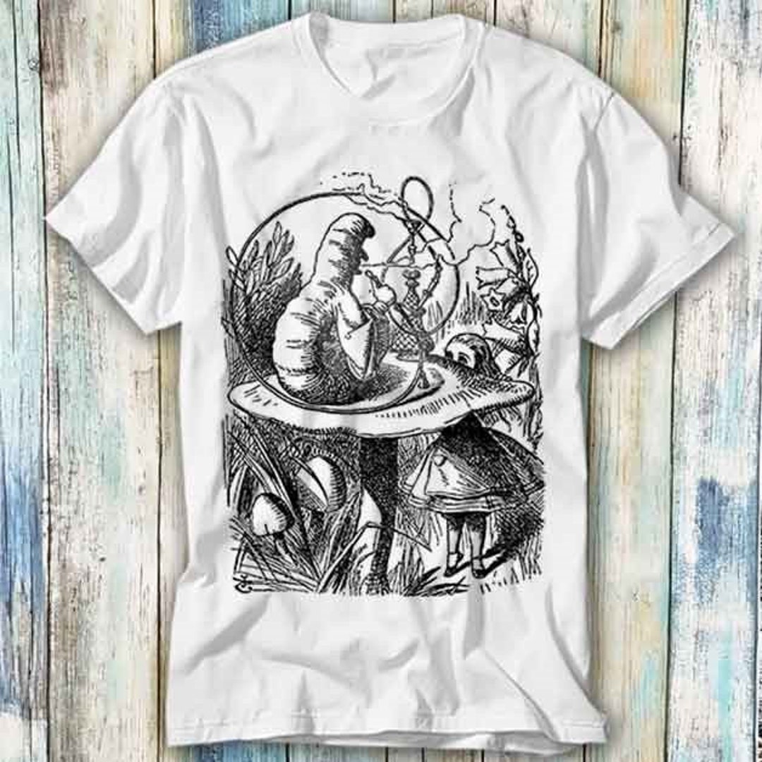 Alice in Wonderland the Caterpillar Psychedelic Lsd Acid Gift Tee T ...