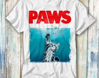 Paws Jaws Cat T Shirt - Etsy
