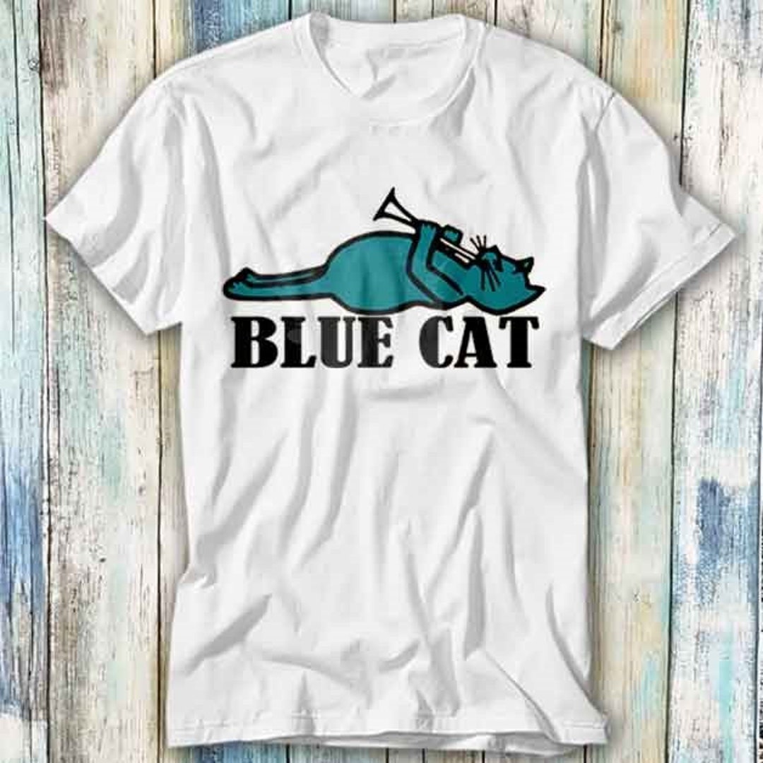 Blue Cat Records 60s Soul R&B Music Label Retro T Shirt Meme Gift Funny ...