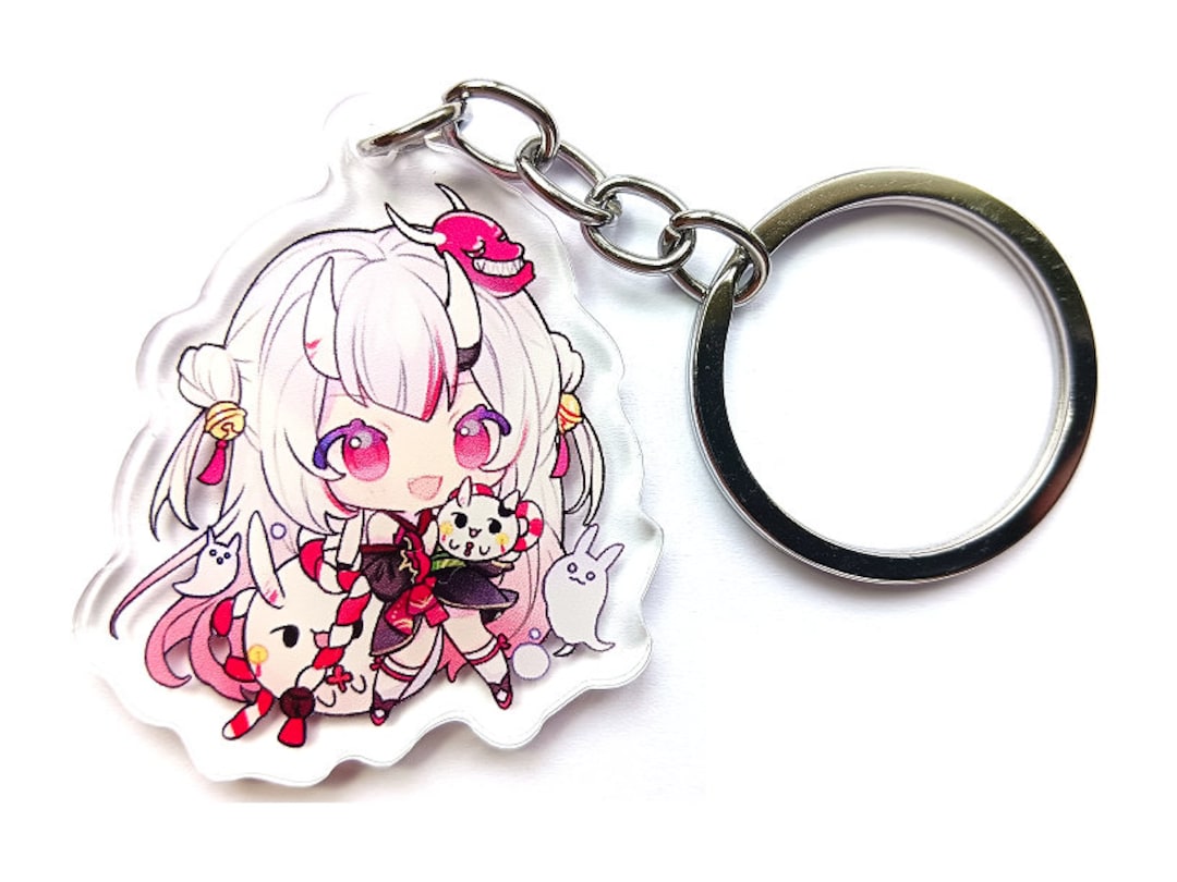 Nakiri Ayame High Quality Anime Acrylic Charm Keychain - Etsy