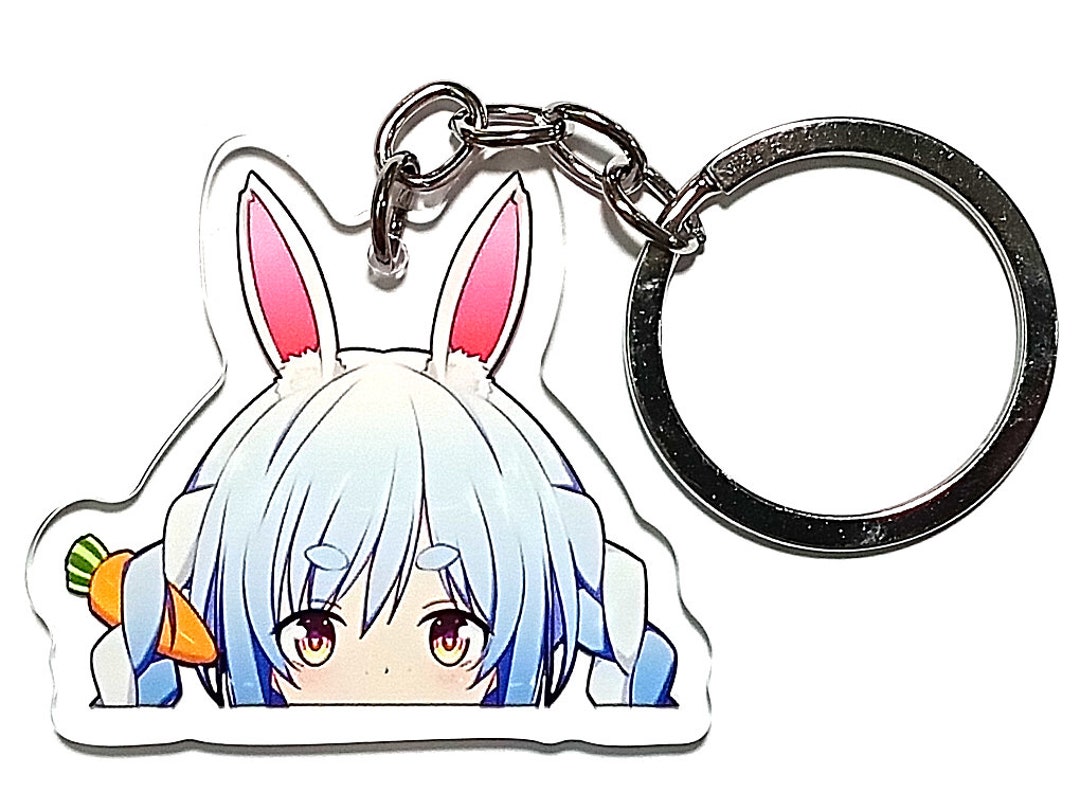 Pekora (peeker) High Quality Anime Acrylic Keychain Charm - Etsy