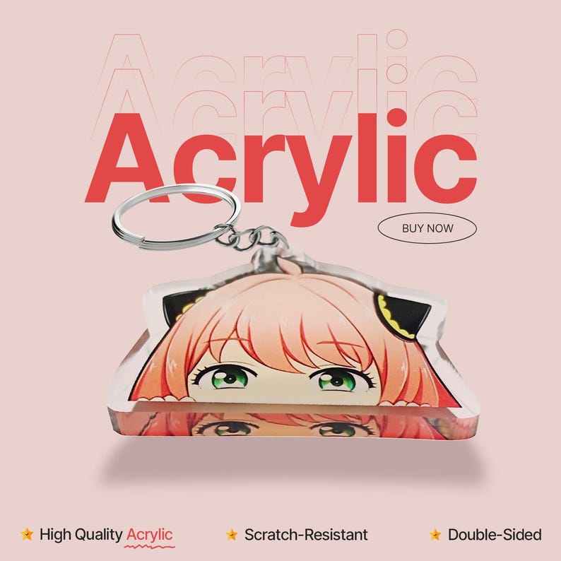 Asuna (goddess Stacia) High Quality Anime Acrylic Keychain - Etsy