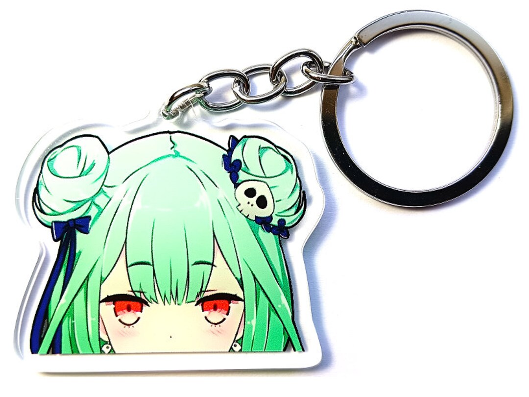 Uruha Rushia peeker High Quality Anime Acrylic Charm Keychain - Etsy