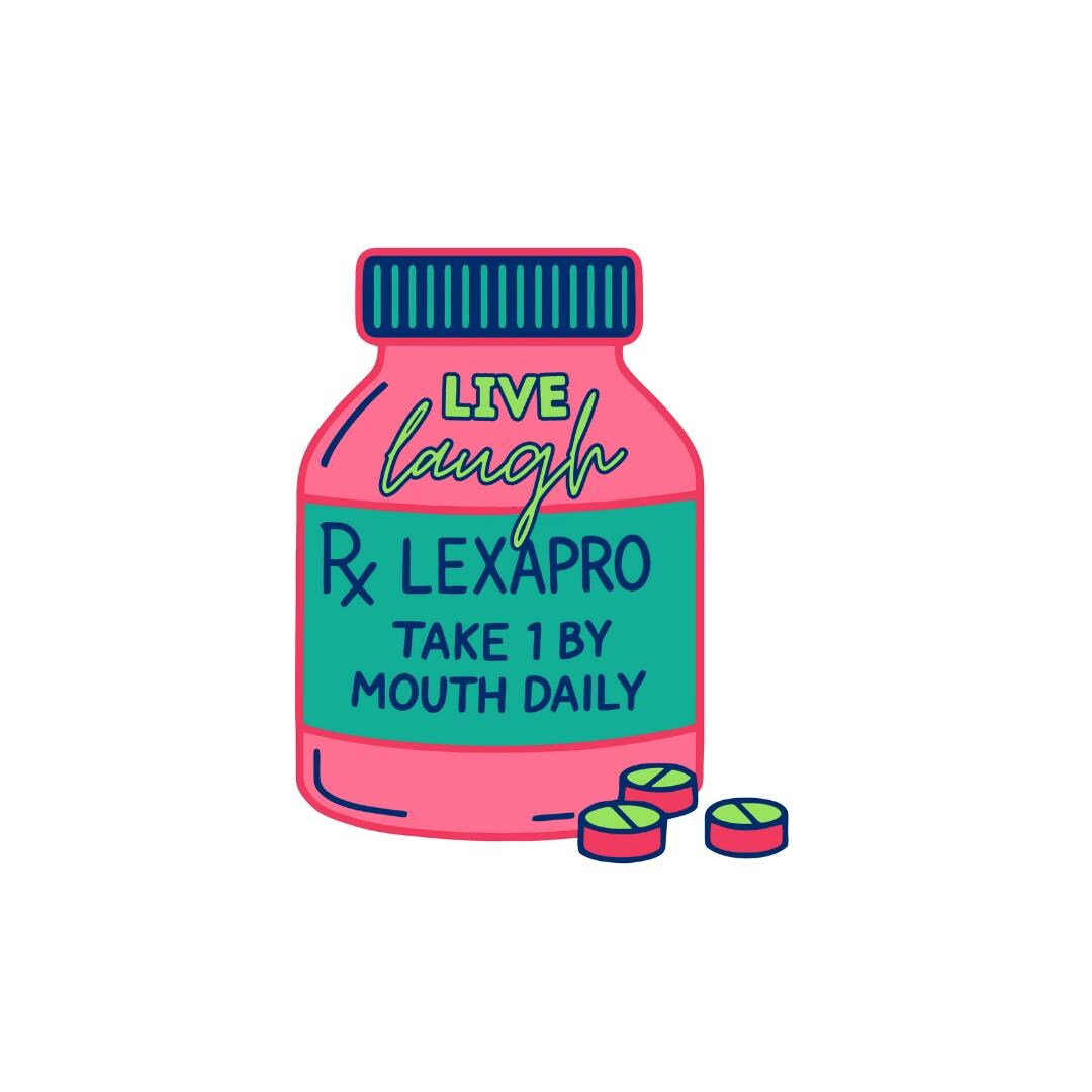Holographic "live, Laugh, Lexapro" Waterproof Vinyl Sticker - Etsy