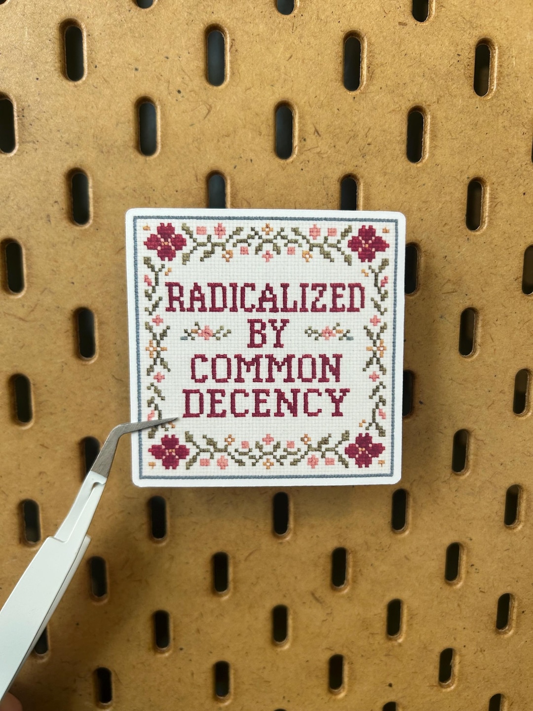 Radicalized by Common Decency Vinyl Sticker: Waterproof Motivational ...
