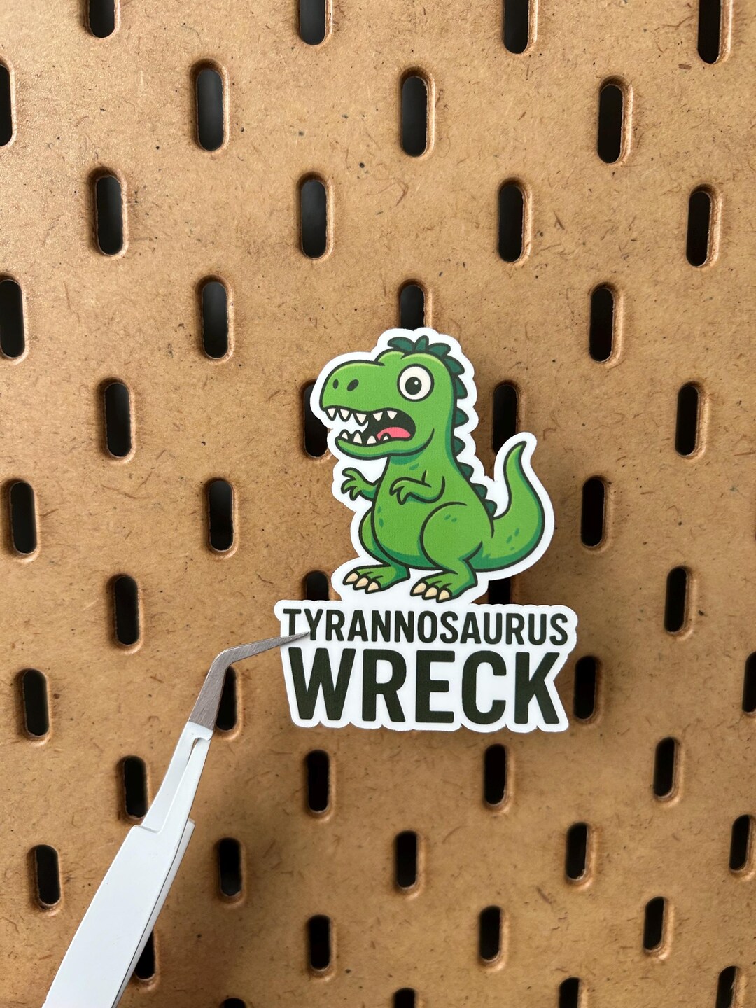 Tyrannosaurus Wreck Vinyl Sticker: Funny T-rex Dinosaur - Etsy