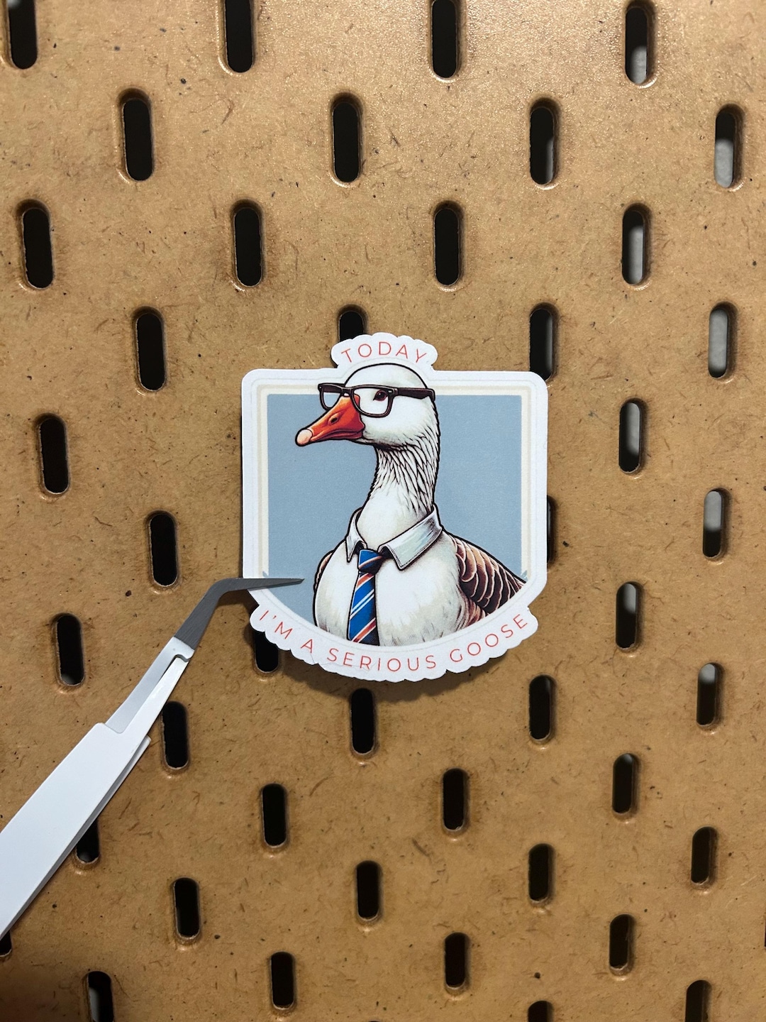 Serious Goose Vinyl Sticker | Waterproof Sticker - Etsy