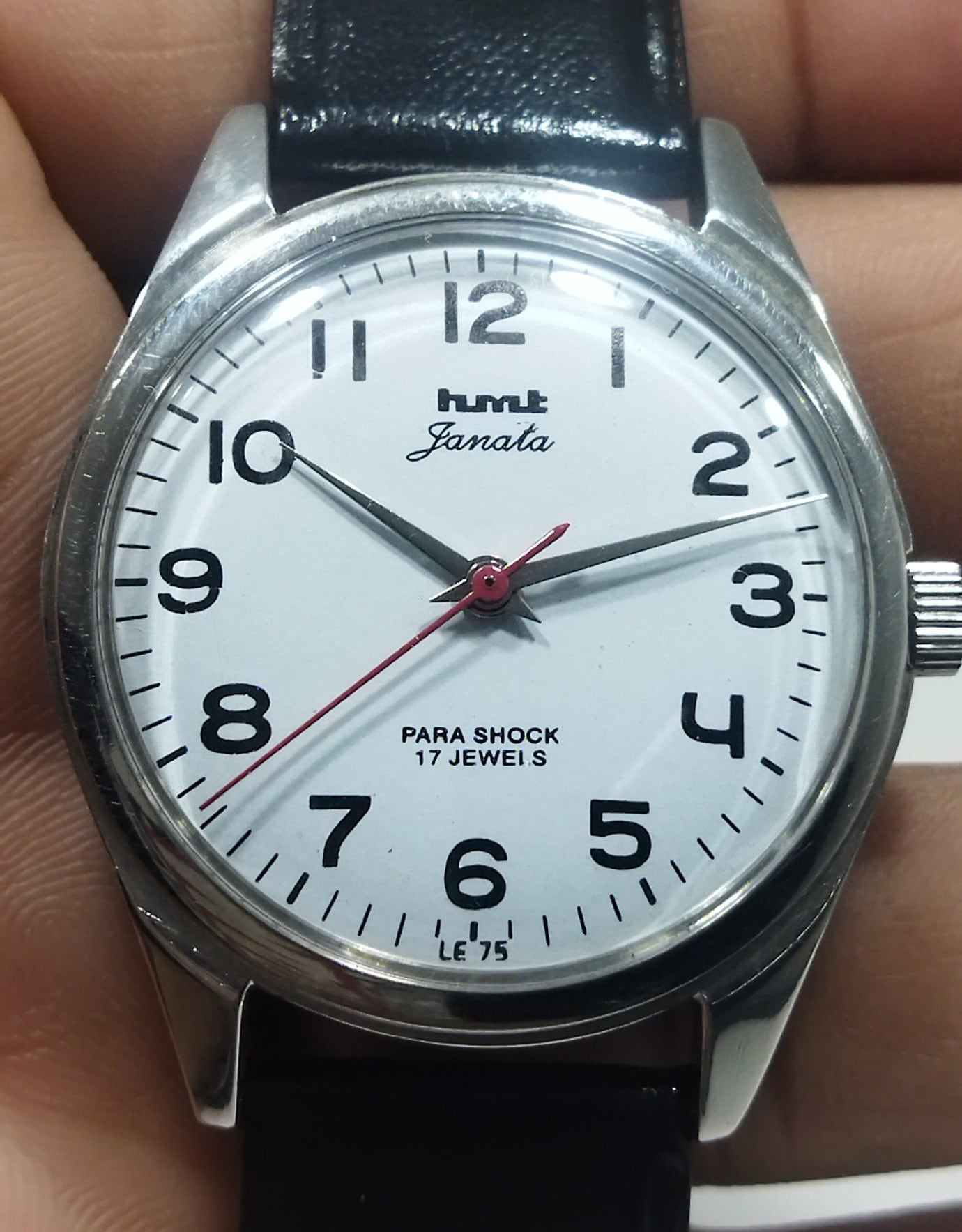 Hmt Janata Para Shock 17 Jewels White Dial Mechanical - Etsy
