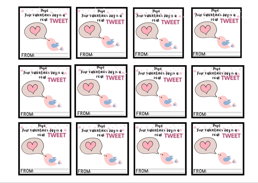Quick Print PNG Digital Valentine’s Day Cards for Girls - Etsy