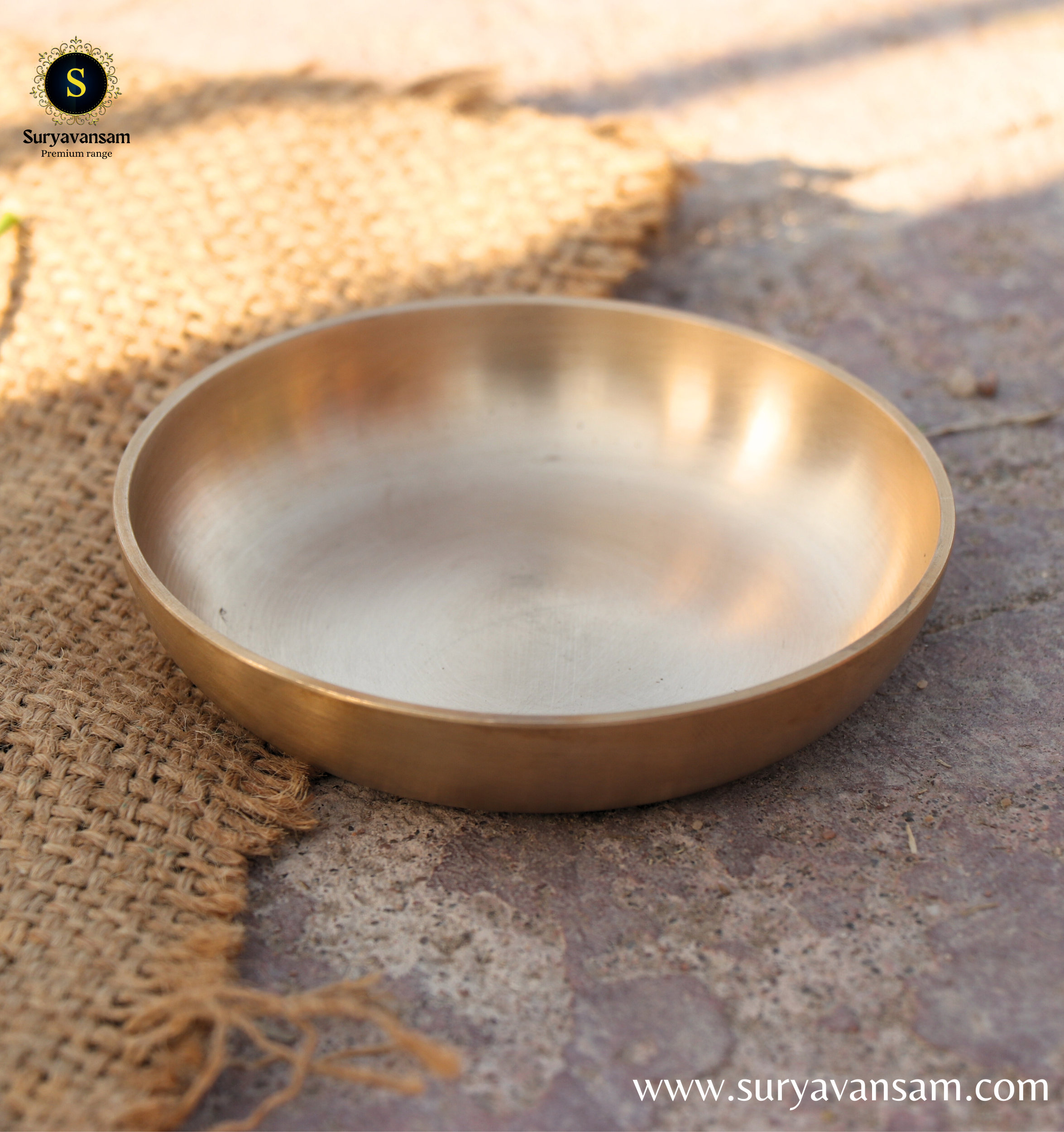 Kansa Thali Set 5 Pc, Handmade Kansa Dinner Set, Bronze Thali Set ...