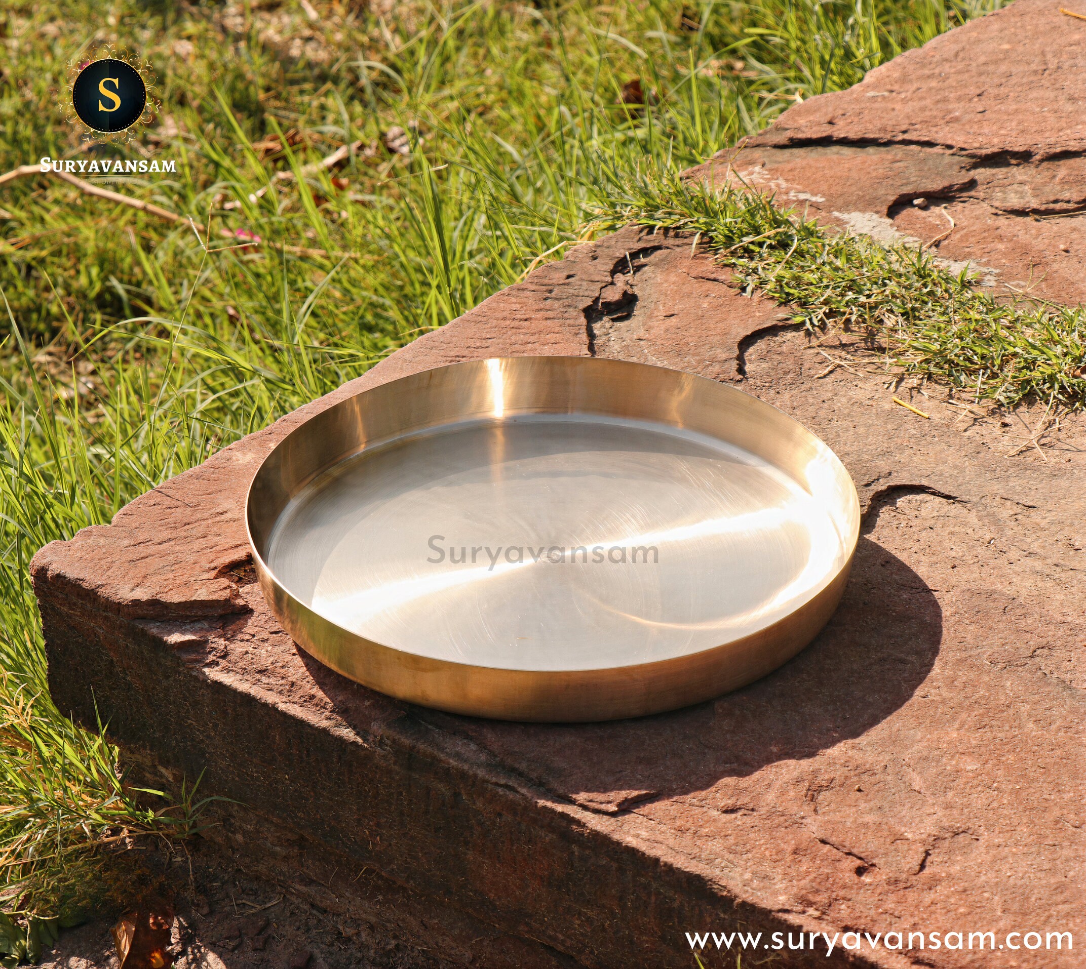 Exquisite Handcrafted Bronze Dinner Plate: Elegant Tableware for a ...