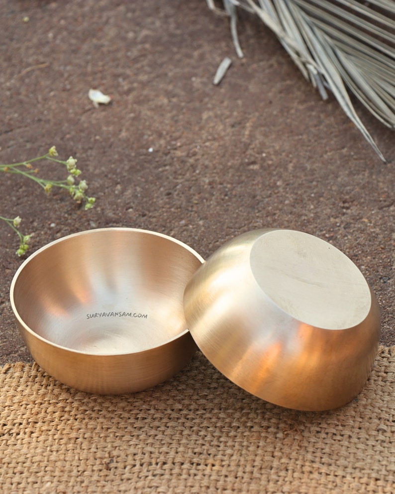 Pure Kansa Thali Set of 6 Pcs Fully Pure Kansa Dinner Set Perfect for ...