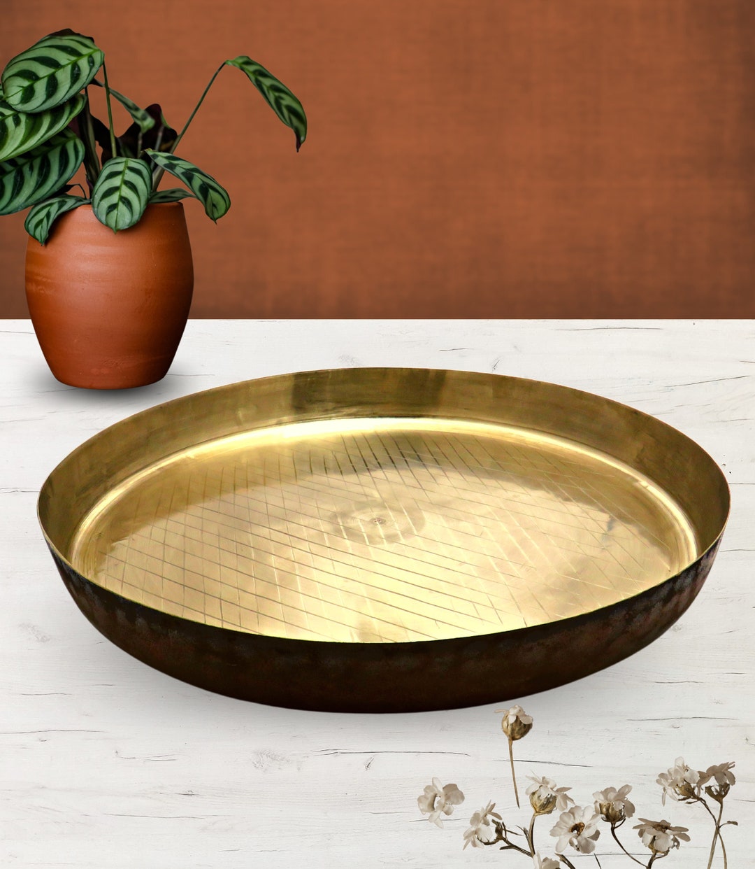 Dinner Plate Kansa Dinner Plate Pure Kansa Bronze Dinner Thali Kansa ...