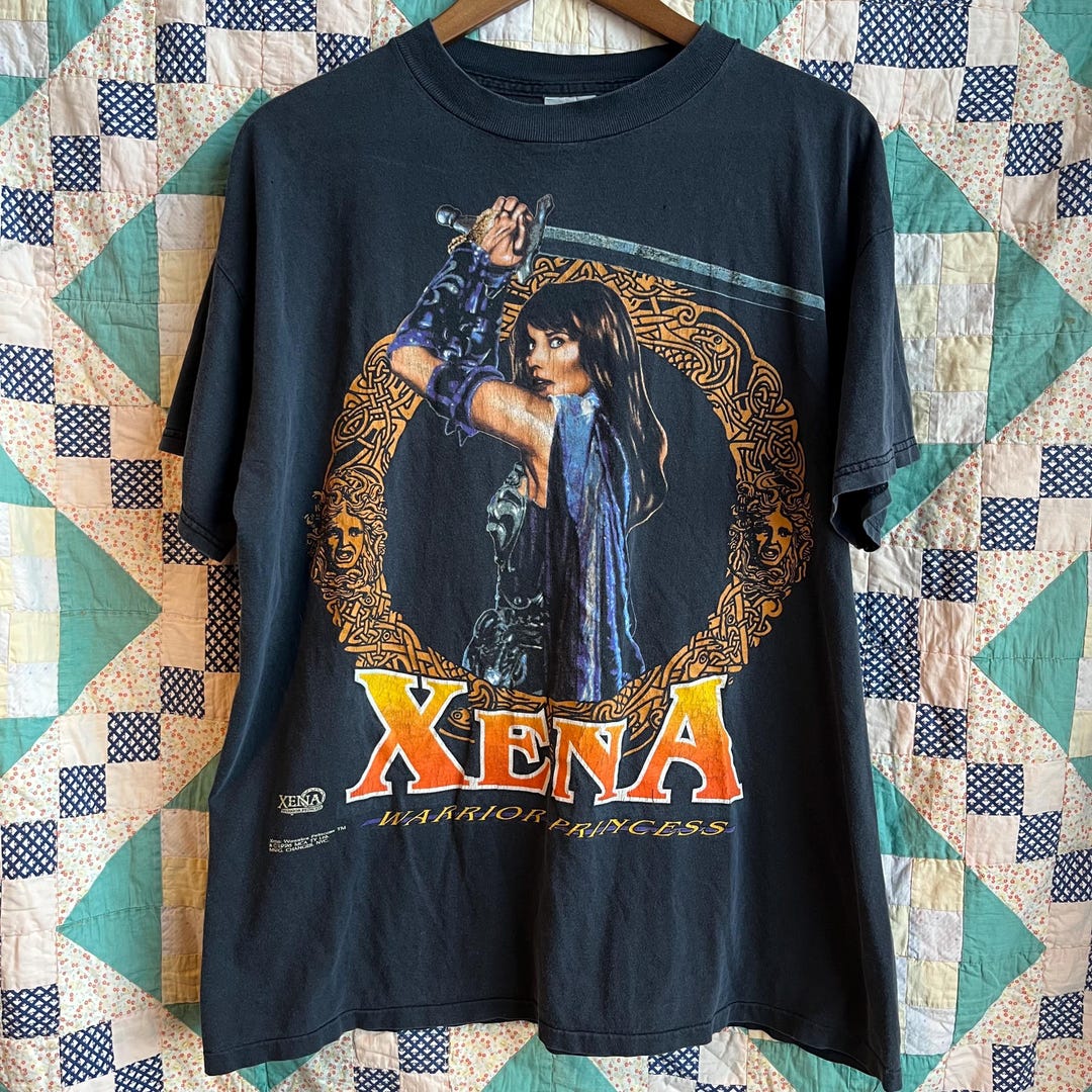 XL 90s Xena Warrior Princess Goth Dark Fantasy Tshirt - Etsy
