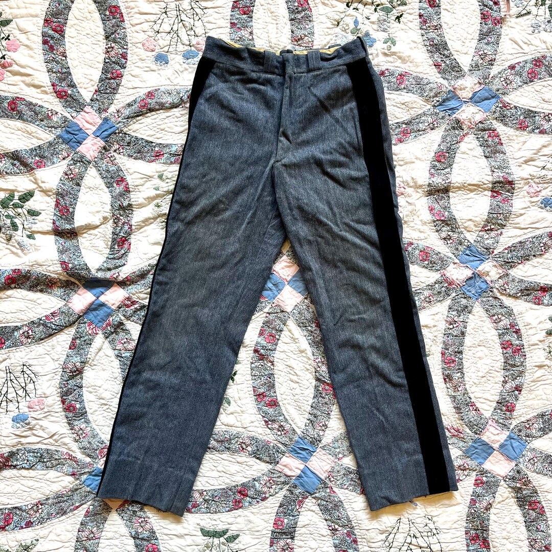 Vintage 40s WW2 Era Woolen West Point Military Academy Uniform Pants - Etsy