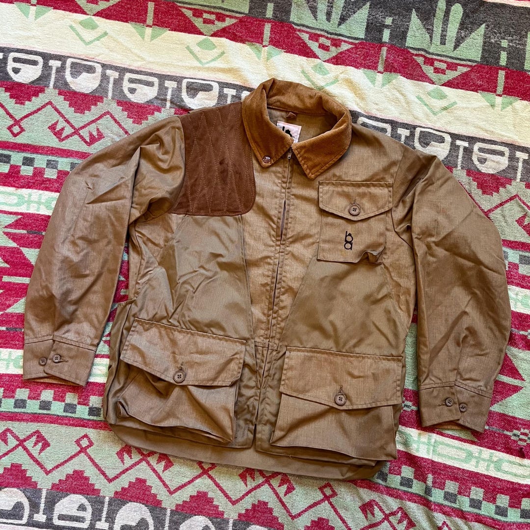 Medium 80s Bob Allen Tan and Brown Hunting Jacket - Etsy