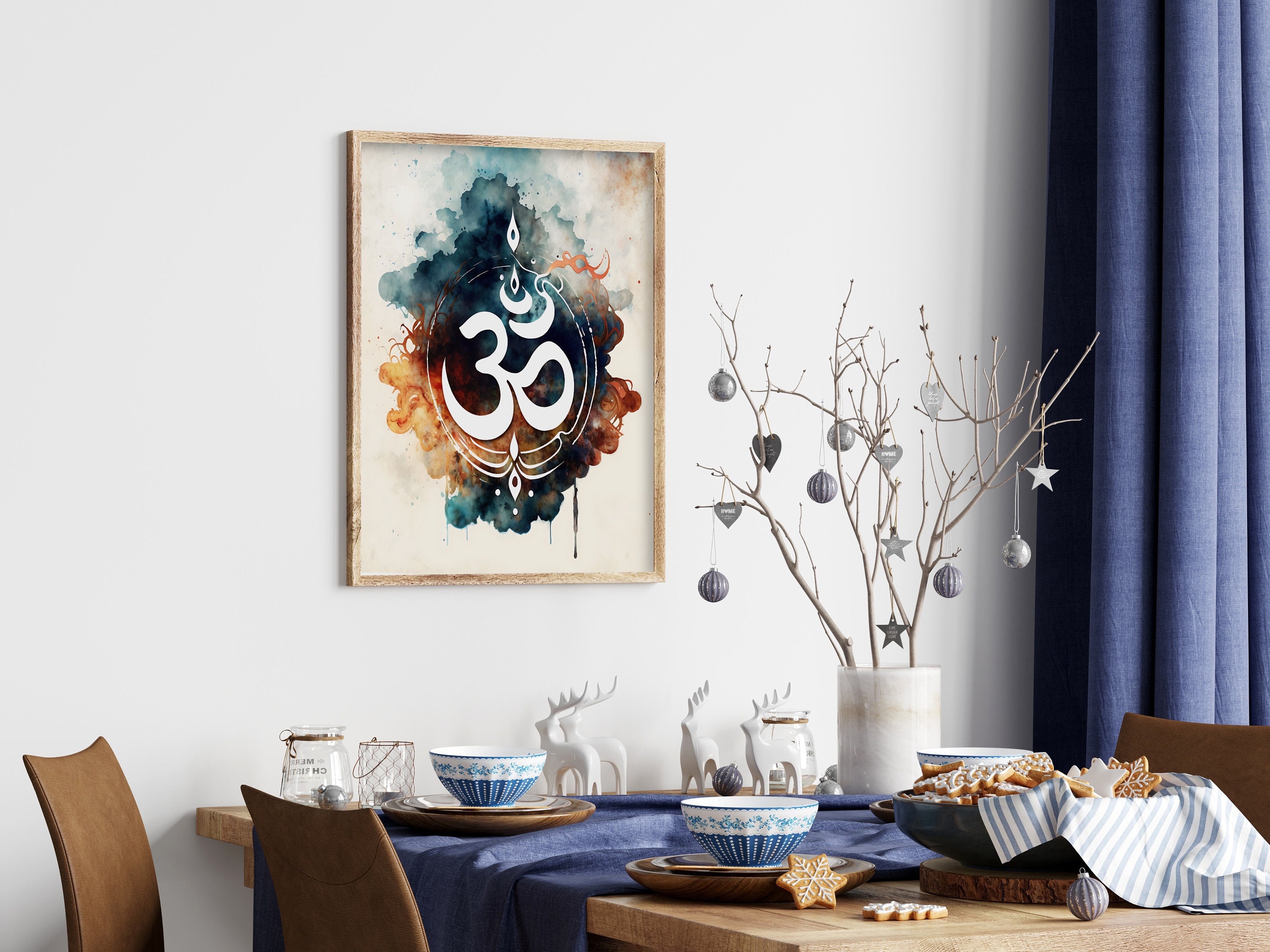 Om Wall Art, Ohm Symbol, Printable Art, Digital Print, Ohm Wall Decor ...