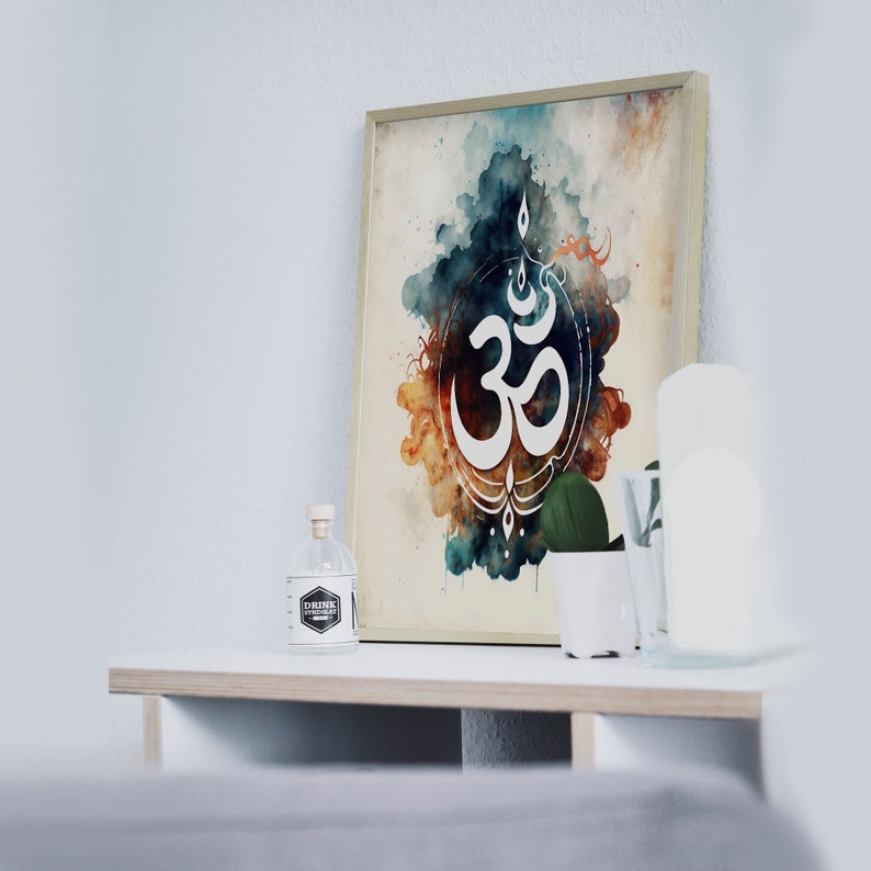 Om Wall Art, Ohm Symbol, Printable Art, Digital Print, Ohm Wall Decor ...