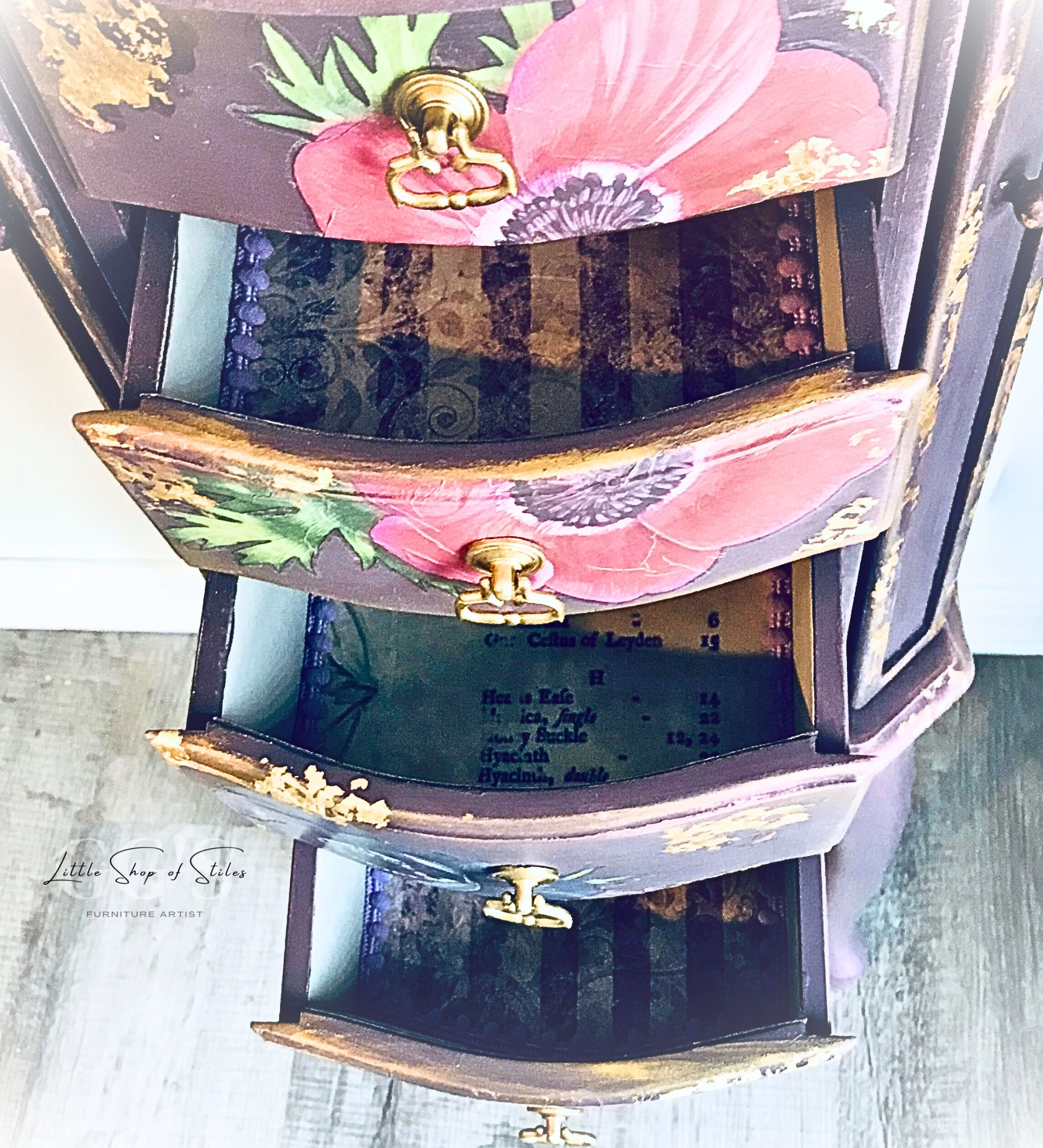 SOLD! Painted Jewelry Armoire - Etsy