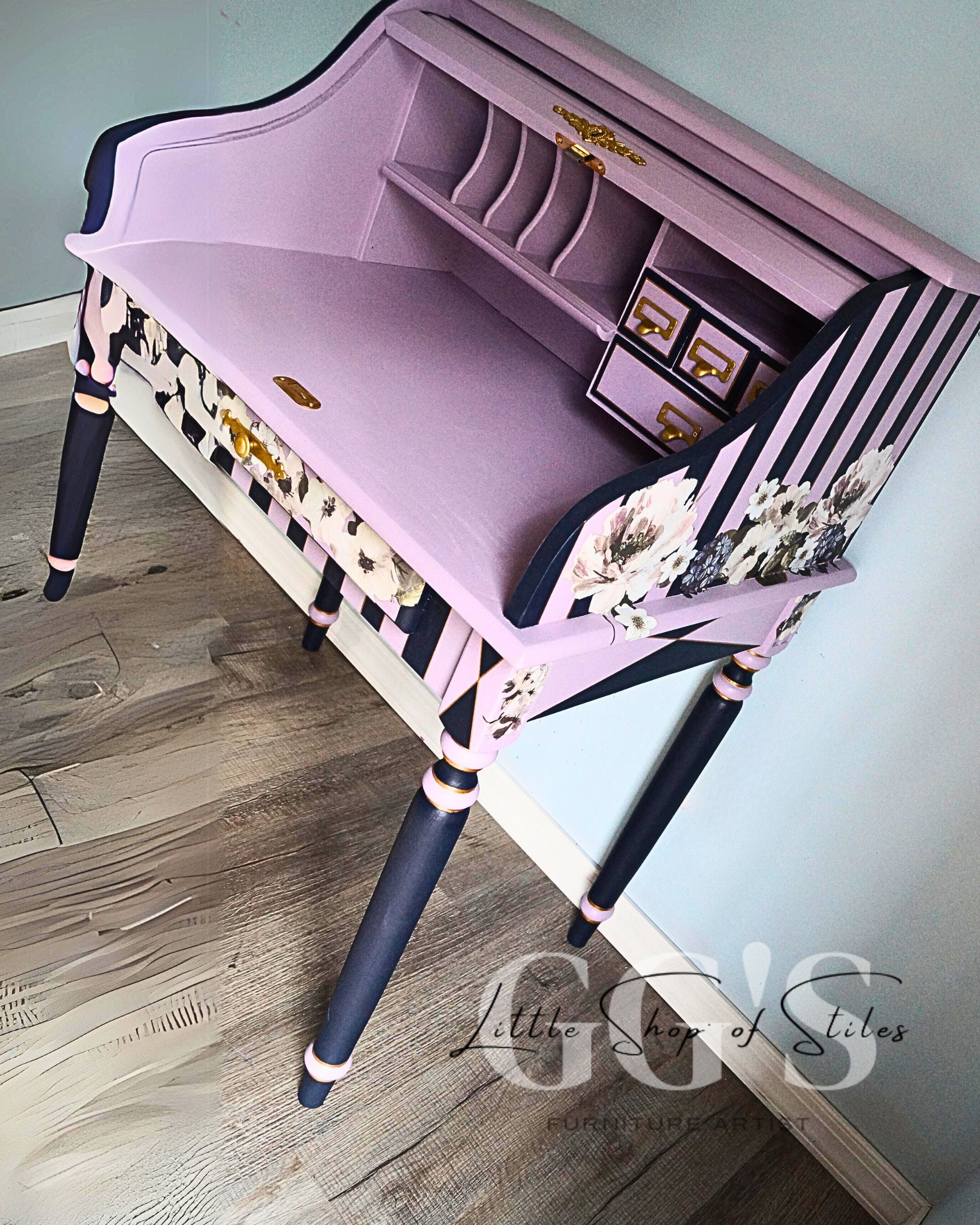 Hand Painted Desk-sold - Etsy